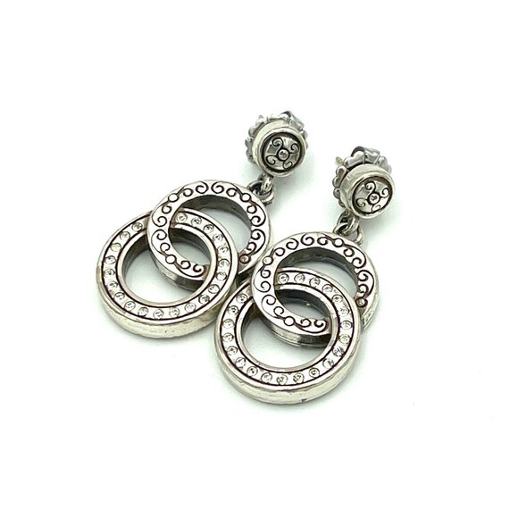 Brighton | Jewelry | Brighton Stardust Crystal Silver Drop Post ...